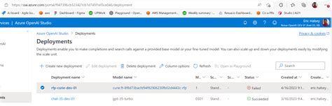 Failed Status Custom Model Deployment Microsoft Qanda