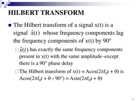 Ppt Hilbert Transform Powerpoint Presentation Free Download Id6301560