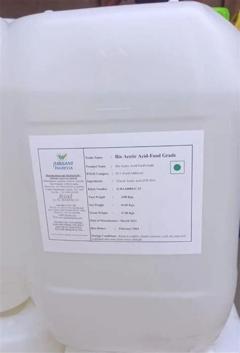 Acetic Acid Food Grade At ₹ 2000 Kg Muzaffarpur Id 2853116084030