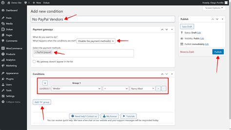 woocommerce hide payment method based on product vendor