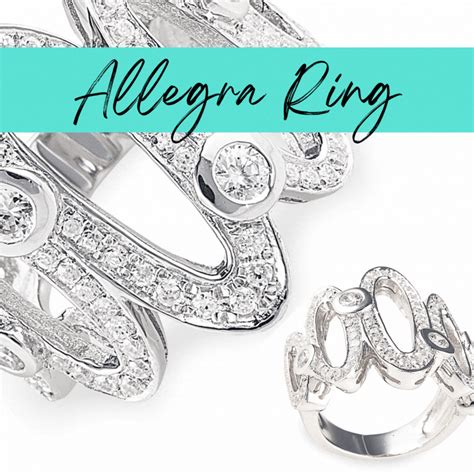 Opulent Allegra Ring In 925 Sterling Silver With Cubic Zirconia