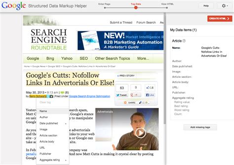Google Launches Structured Data Markup Helper Tool