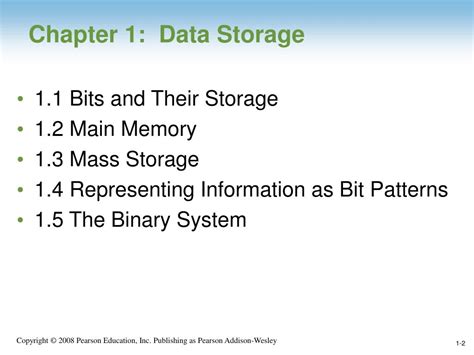 Ppt Chapter 1 Data Storage Powerpoint Presentation Free Download Id6342008