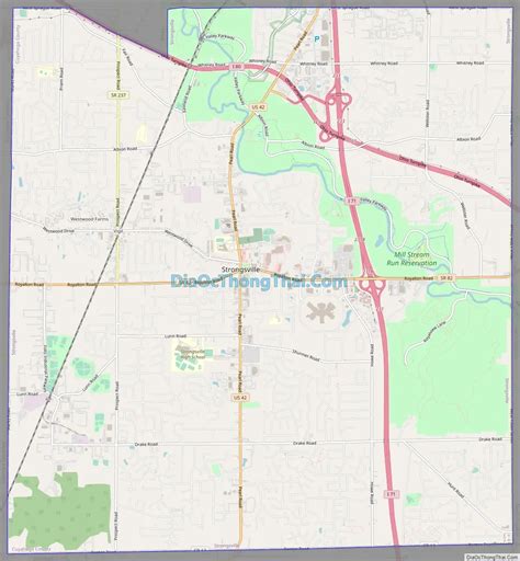 Map Of Strongsville City