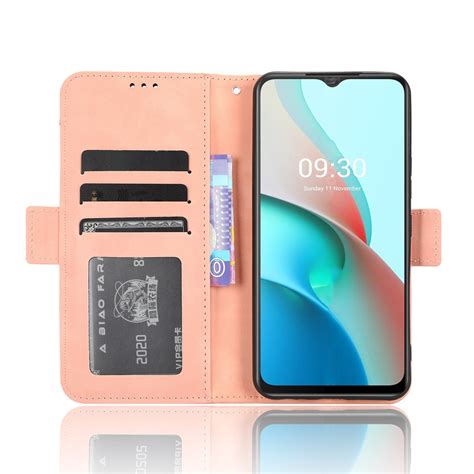 For Itel S S L Skin Feel Calf Texture Card Slots Leather Phone Case Pink Alexnld Com