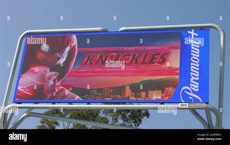 Los Angeles California Usa 2nd May 2024 Knuckles Sonic The Hedgehog