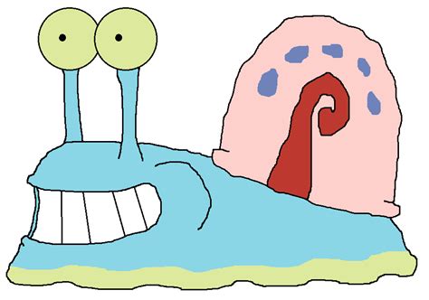 Gary The Snail The Simpsons Style By Hazeleyes217 On Deviantart