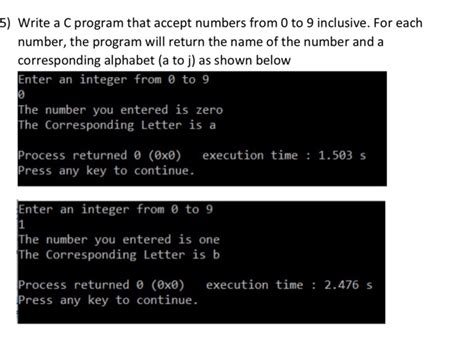 Solved Write A C Program That Accept Numbers From To Chegg Com