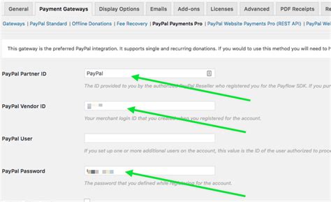Testing Paypal Payments Pro Givewp