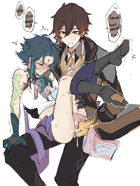 Rule 34 2boys Cum Fingering Gay Genshin Impact Kanatia110 Male Xiao