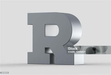 3d 돌출 대문자 R 부드러운 회색 배경에 고립 3 차원 설명 0명에 대한 스톡 사진 및 기타 이미지 0명 3차원 형태 교육 Istock