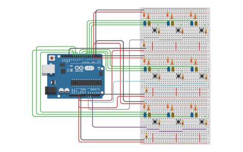 Circuit Design Arduino Tic Tac Toe Tinkercad