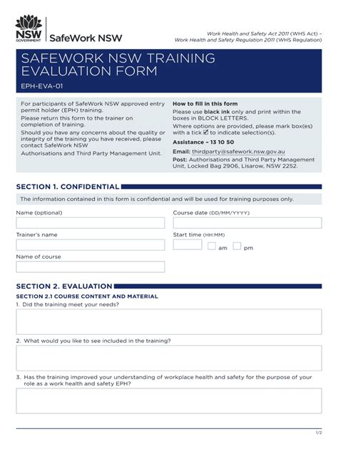 Fillable Online SAFEWORK NSW TRAINING Fax Email Print PdfFiller