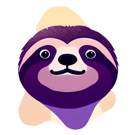 cute sloth face kawaii cartoon style · creative fabrica
