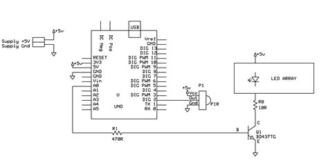 Arduino To Transistor And Leds Controlled By Pir Sensors General Guidance Arduino Forum