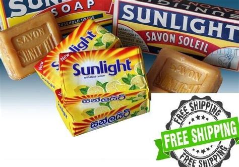 Ceylon Sunlight Soap Laundry Bar Lemon Detergent Washing Real Clothes