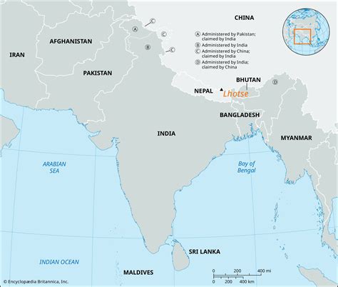 Lhotse Nepal Map And Facts Britannica