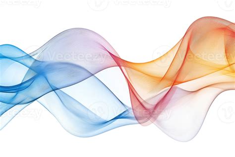 Colorful Flowing Abstract Wave Pattern With Blue Red And Orange Hues