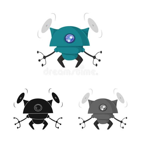 Vector Illustration Of Robot And Factory Icon Set Of Robot And Space Stock Symbol For Web