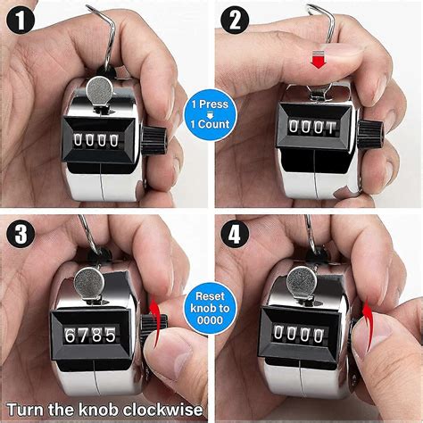 Digit Click Counter Manual Metal Counter Clicker To Count Score Golf3 Pcs Fruugo Uk