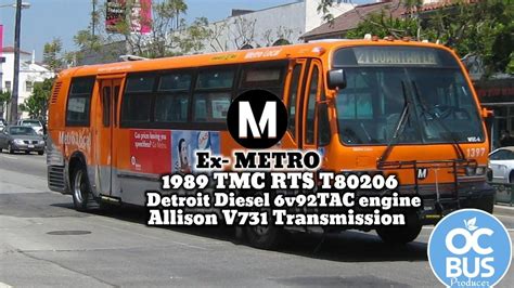 Ex LACMTA 1989 TMC RTS YouTube