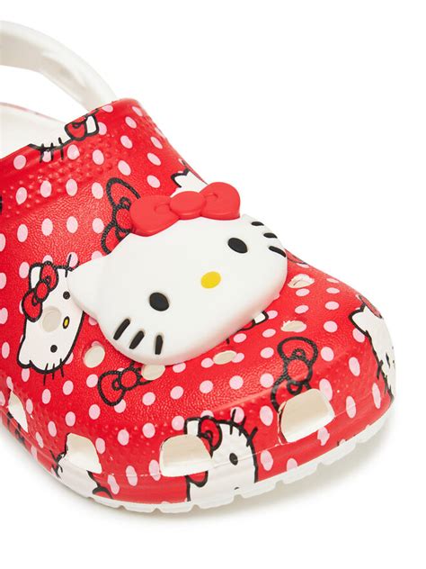 Şlapi Crocs Hello Kitty Red Classic Clog K 210576 Colorat Epantofi Ro