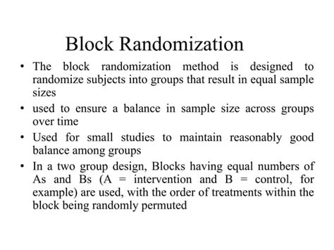 Type Of Randomization PPTX