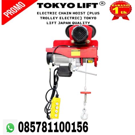 Jual Electric Hoist Mini PA Kg X Meter Plus Trolly TOKYO LIFT Jakarta Pusat Act