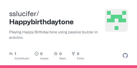 Github Ssluciferhappybirthdaytone Playing Happy Birthday Tone Using Passive Buzzer In Arduino