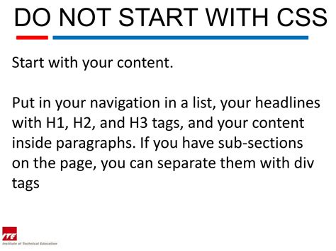 Web Topic 16 Css Workflow Pptx Web Design And Html Internet