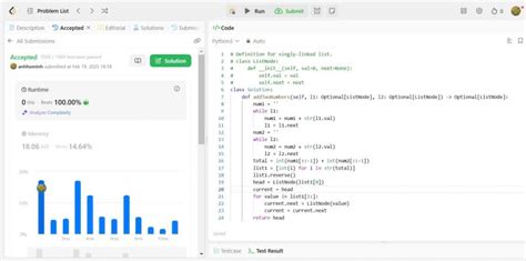 I Completed A Medium Listnode Problem On Leetcode Hồ Minh Anh