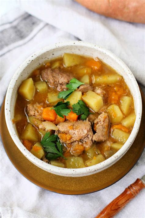 Slow Cooker Lamb Soup The Pretty Bee