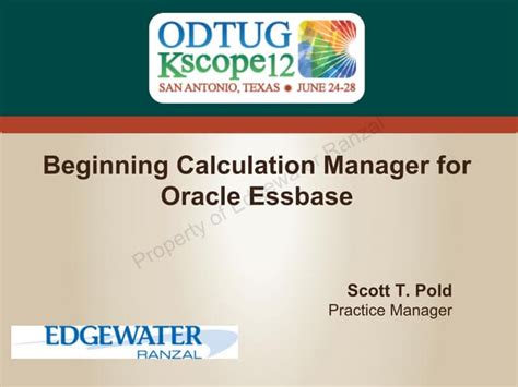 Beginning Calculation Manager For Essbase And Hyperion Planning Pdf