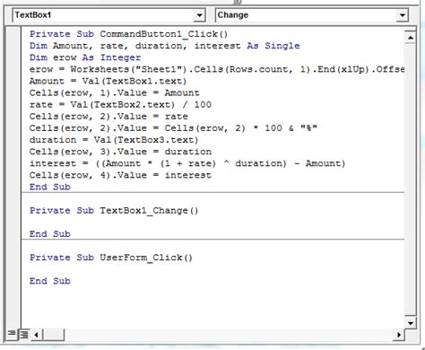 loan calculator through vba