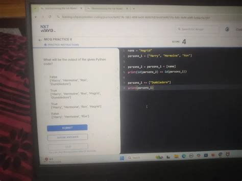 What Will Be The Output Of The Given Python Studyx