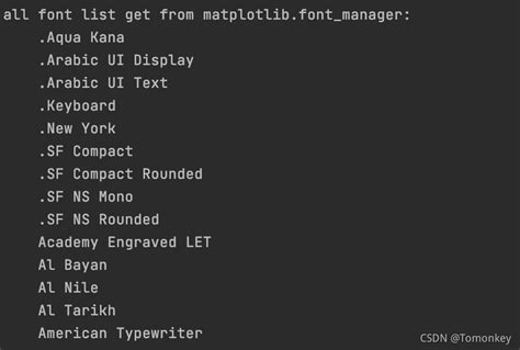 Mac下一行代码解决matplotlib中文显示乱码问题matplotlib 中文乱码 Mac Csdn博客