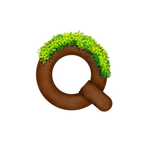 Letter With Grass Above It 25222368 Png