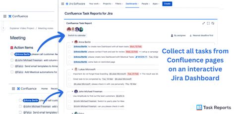 task reports for jira confluence gadgets calendar gadget version