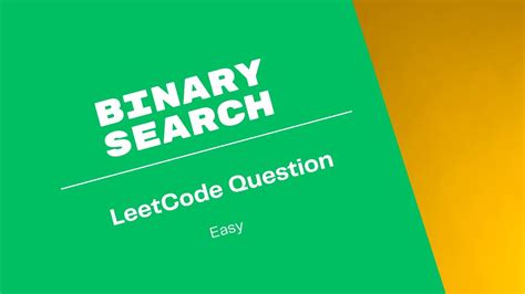 Binary Search Youtube