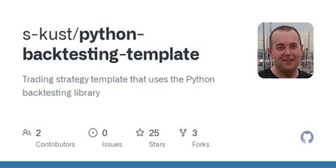 Serhii Kushchenko On Linkedin Github S Kustpython Backtesting Template Trading Strategy