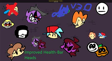 Improved Health Bar Heads V30 Mod For Friday Night Funkin Fnf Mods