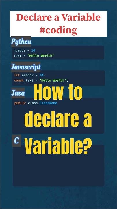 How To Declare A Variable In Coding Languages Javainterview