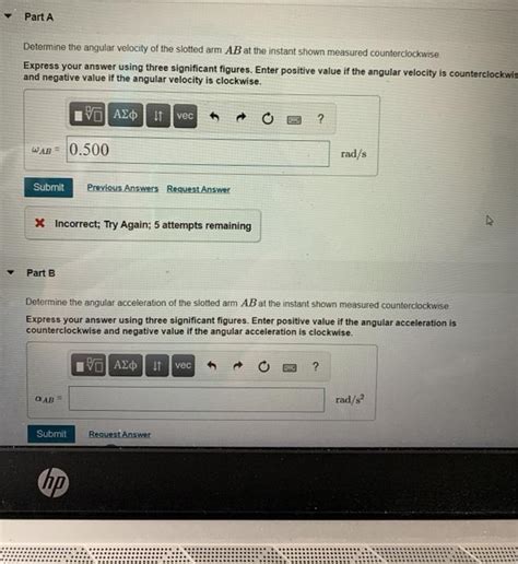 Solved Problem The Slider Block C Is Fixed To The Chegg