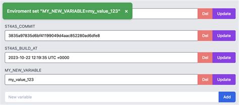Environment Variables Staas Stacks As A Service