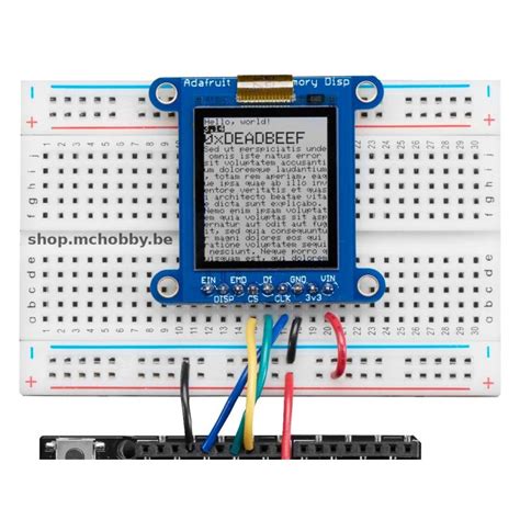 Sharp Memory Display 168x64 Monochrome 13