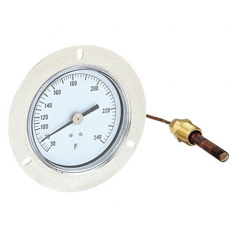 30°f To 240°f ±1°f Scale Division Analog Panel Mount Thermometer 12u617 12u617 Grainger