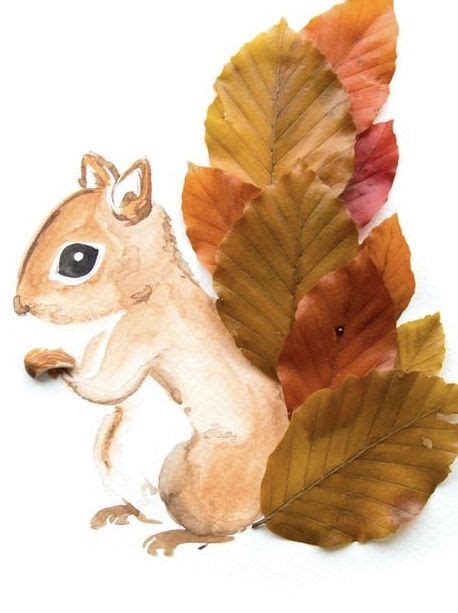 Пин от пользователя Sonia Geneva на доске ДГ Рисунки белки Осенние художественные проекты