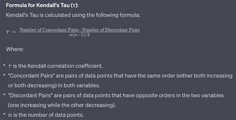Understanding Kendalls Tau Rank Correlation By Data Science And Beyond