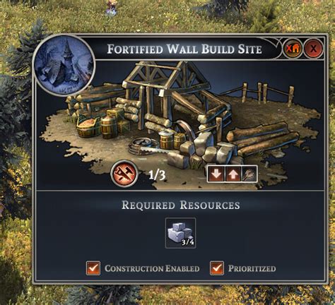 building multiple fortified walls share the assigned builders setting