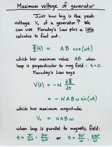 DC Generator Equations Graphs Physics Forums